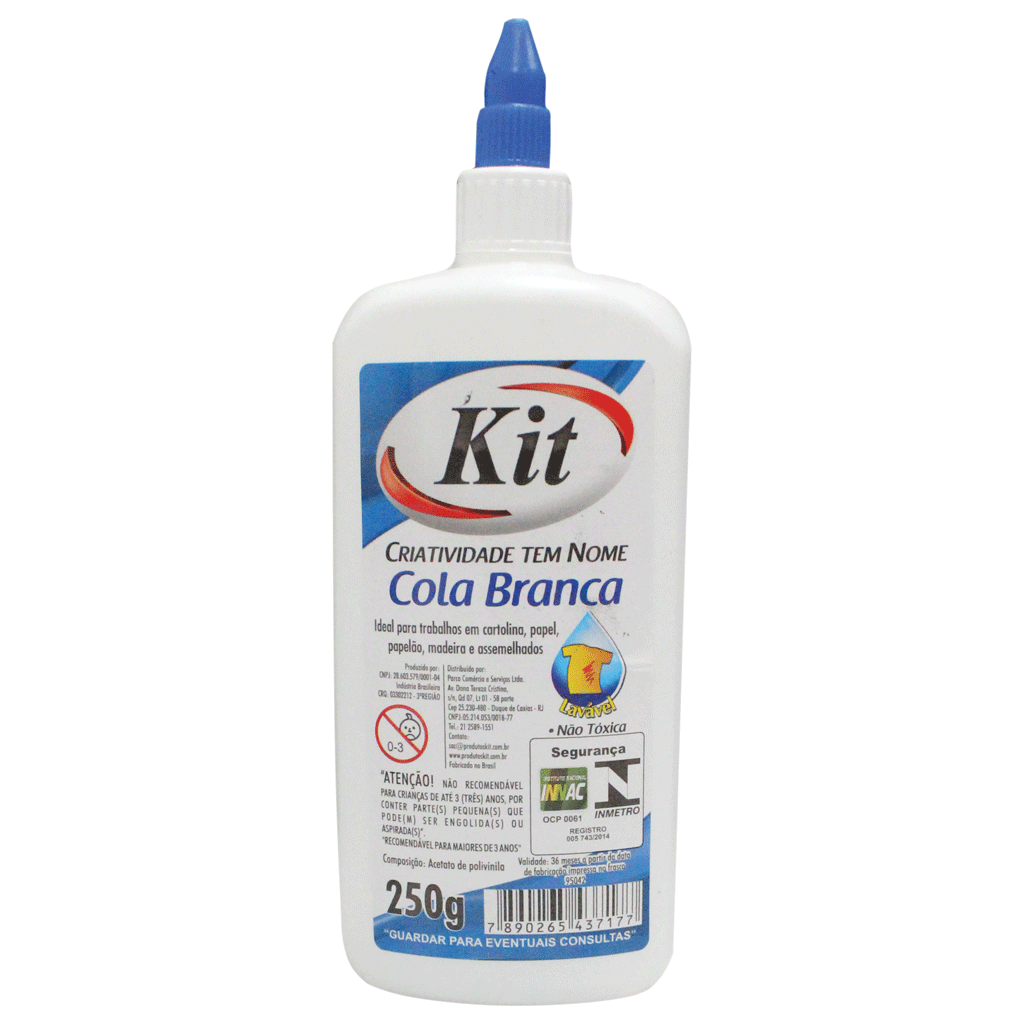 COLA PLASTICA 250GRS KIT