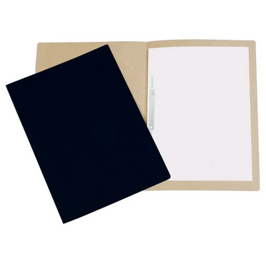 PASTA C/TRILHO PLASTICO PAPELAO R.1026 PRETO