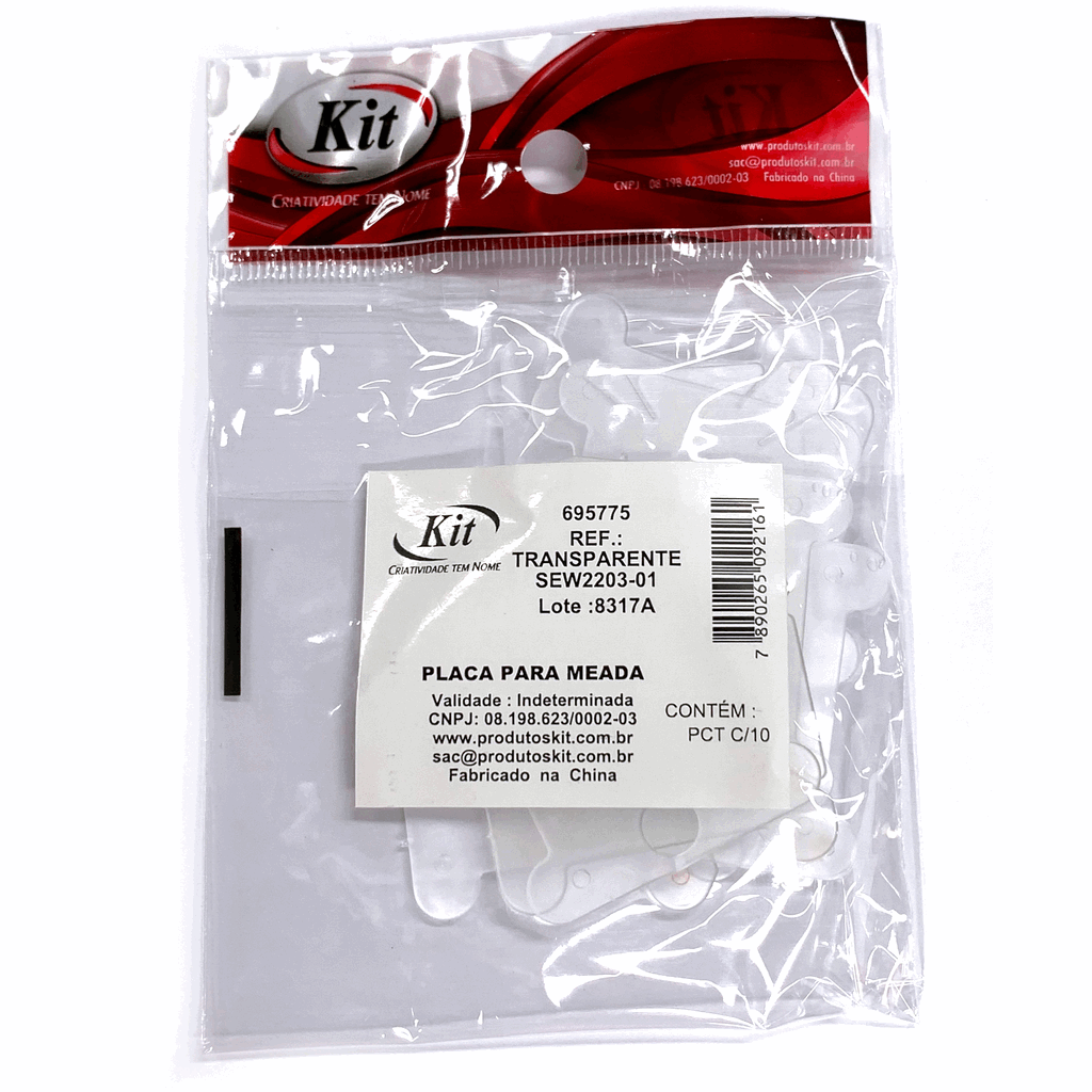 PLACA PARA MEADA SEW2203-01 TRANSPARENTE