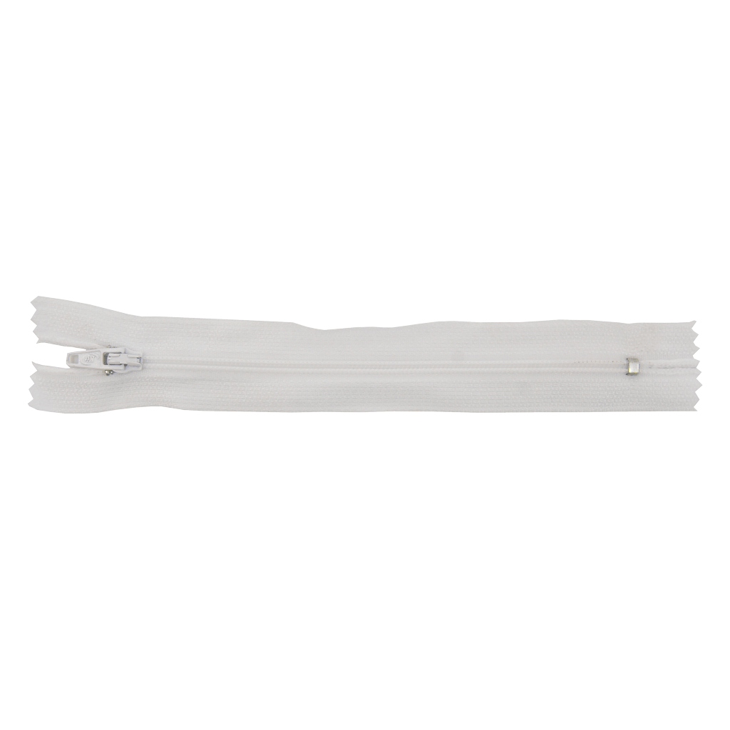 ZIPER NYLON FINO 15CM 101 BRANCO