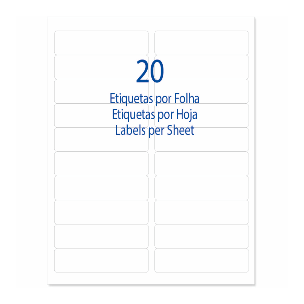 ETIQUETA LASER 6181 (25,4X101,6MM)