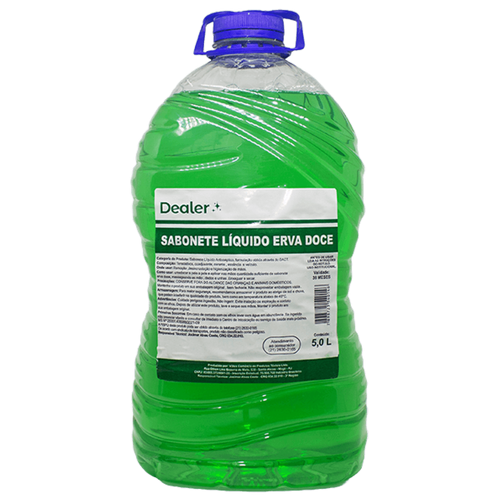 SABONETE LIQUIDO DEALER ERVA DOCE 5L R.11